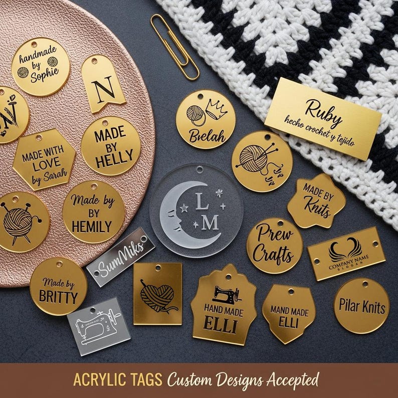 Custom Clothing Labels Personalized Tags Custom Acrylic Plaque Custom ...