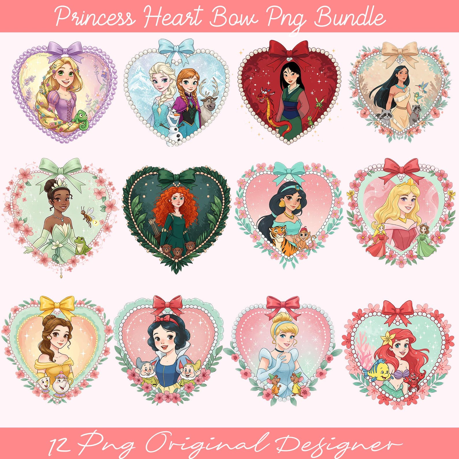 Princess Png Bundle, Girls Princess Png, Movie Princess Png, Princess ...