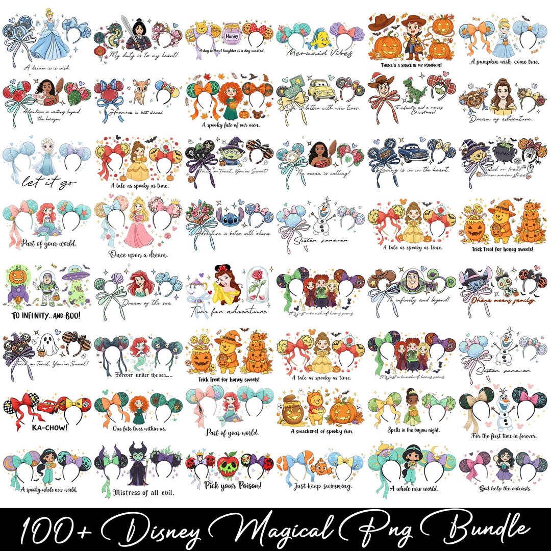 100+ Magical Mouse Png Mega Bundle, Princess Mouse Png, Magical Kingdom ...