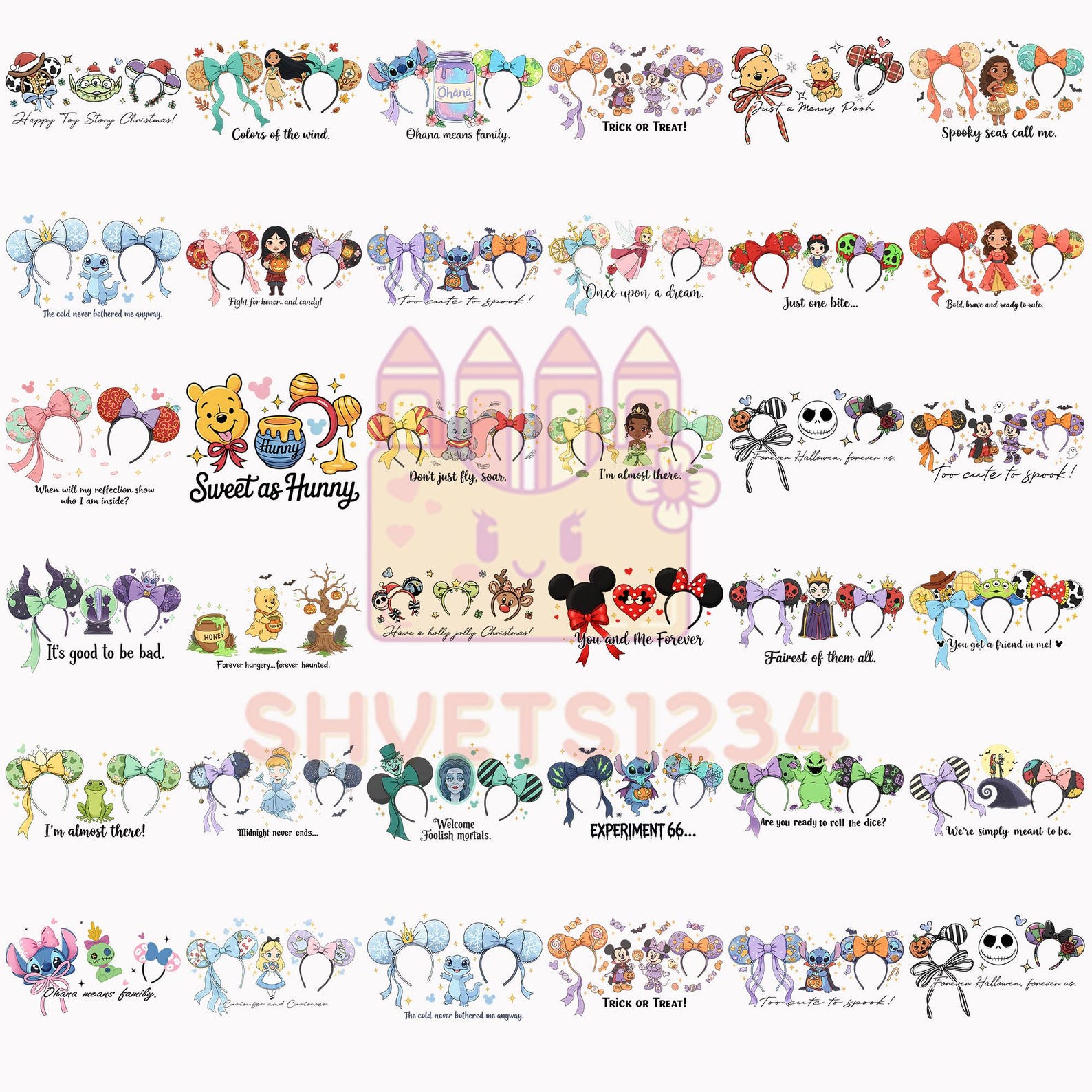 100+ Magical Mouse Png Mega Bundle, Princess Mouse Png, Magical Kingdom ...