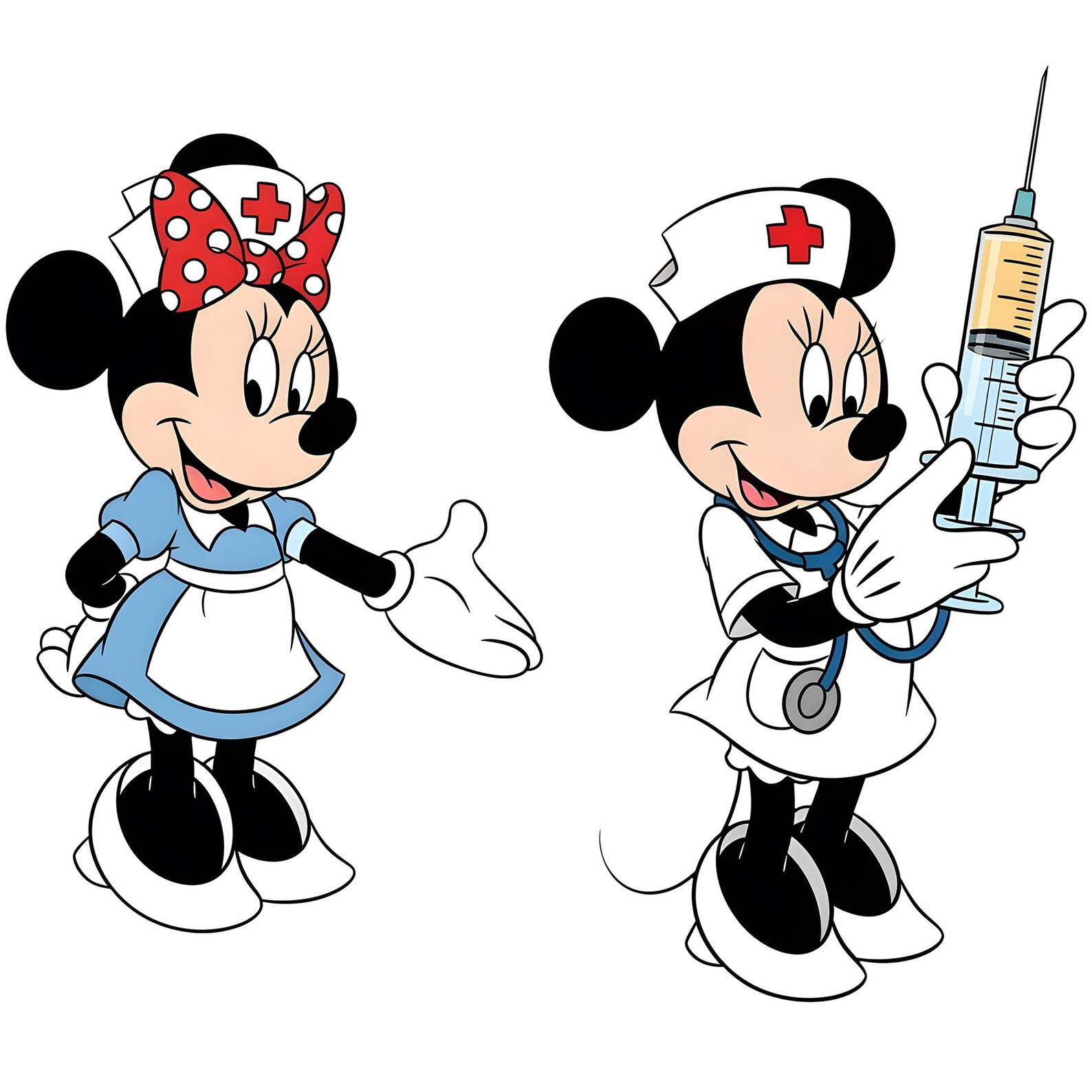 Mouse and Friends Nurse Png Bundle, Cartoon for Nurse Week, Magical ...