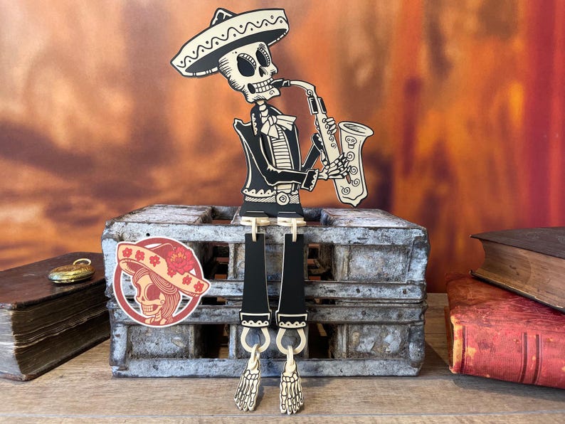 Saxophone Skeleton 3D Print File Bambu Lab Mariachi 3mf X1 P1S A1 X1E ...