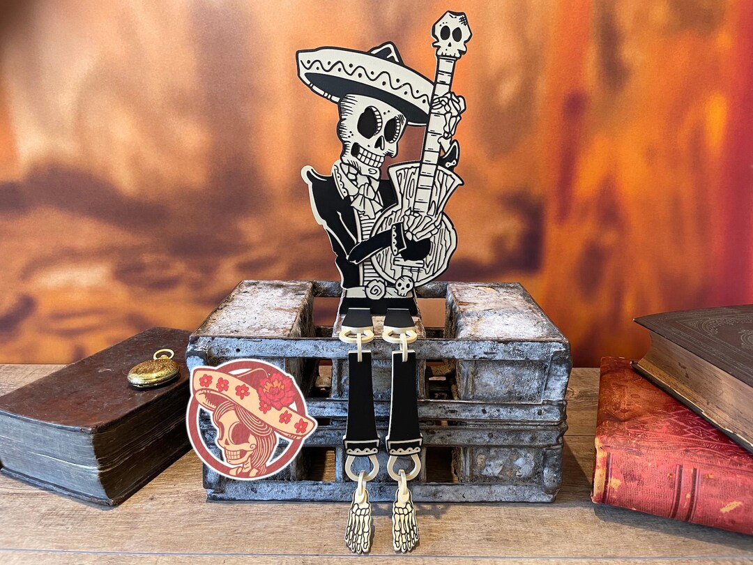 Guitarist Skeleton Shelf Sitters 3D Print File Bambu Lab AMS X1 P1S A1 ...