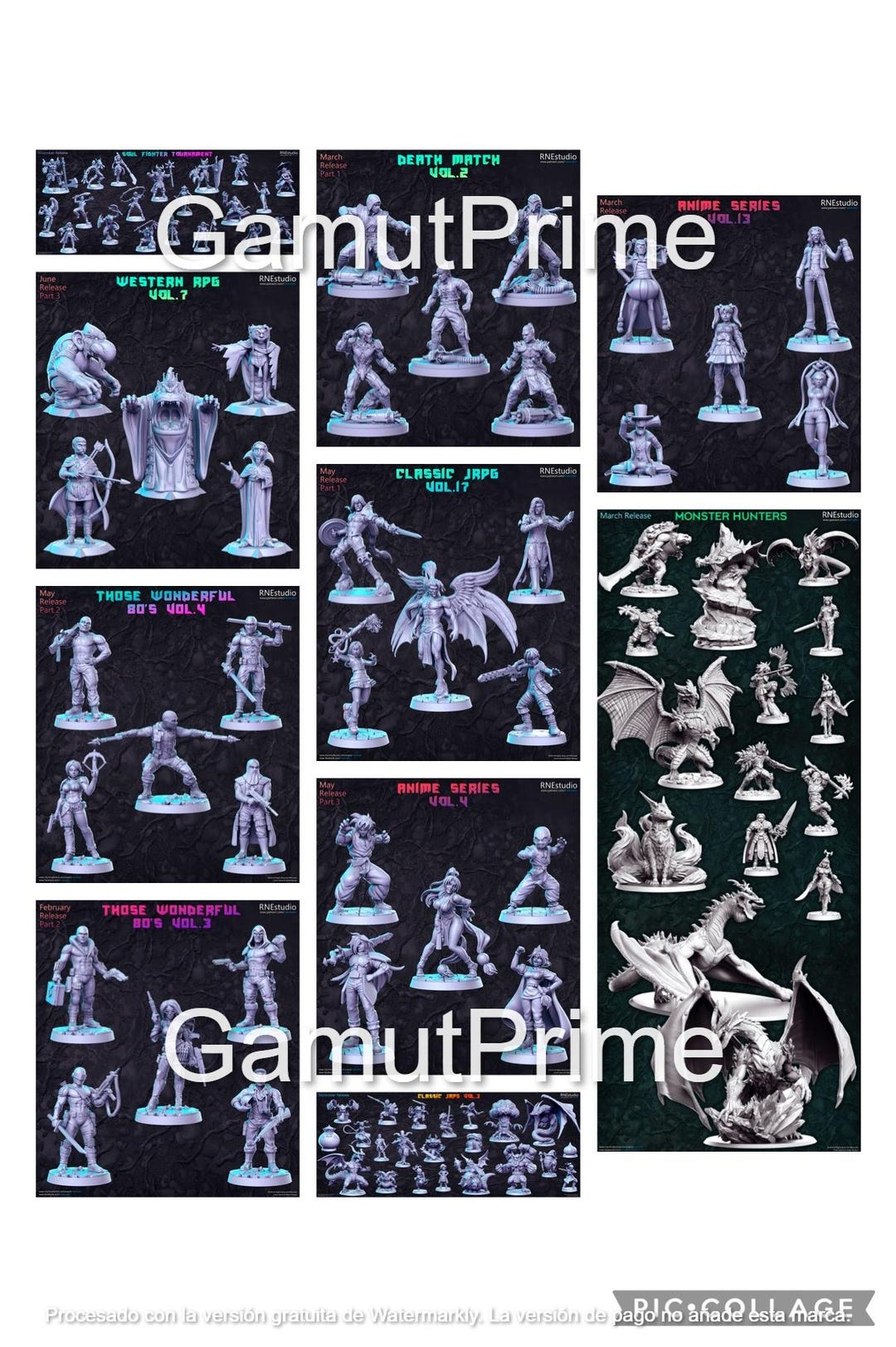 STL File for 3D Printers Anime Mega Pack STL Miniatures - Etsy