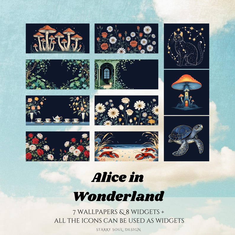 Alice in Wonderland Wallpaper & App Icons Pack – Easter Edition ...