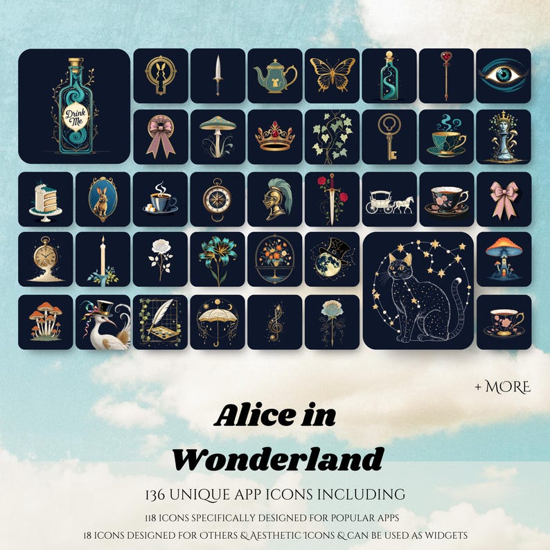 Alice in Wonderland Wallpaper & App Icons Pack – Easter Edition ...