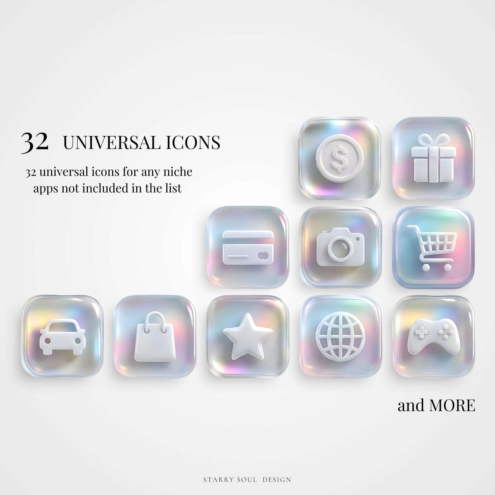 232 Liquid Glass App Icons for Ios & Android | 3D Glassmorphism ...