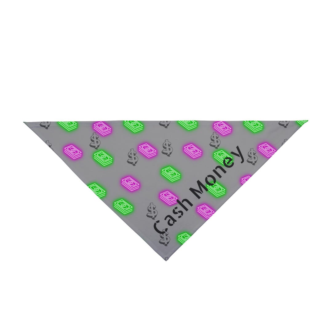 Money Themed Pet Bandana, Personalized Dog Bandana, Cash Dog Scarf ...