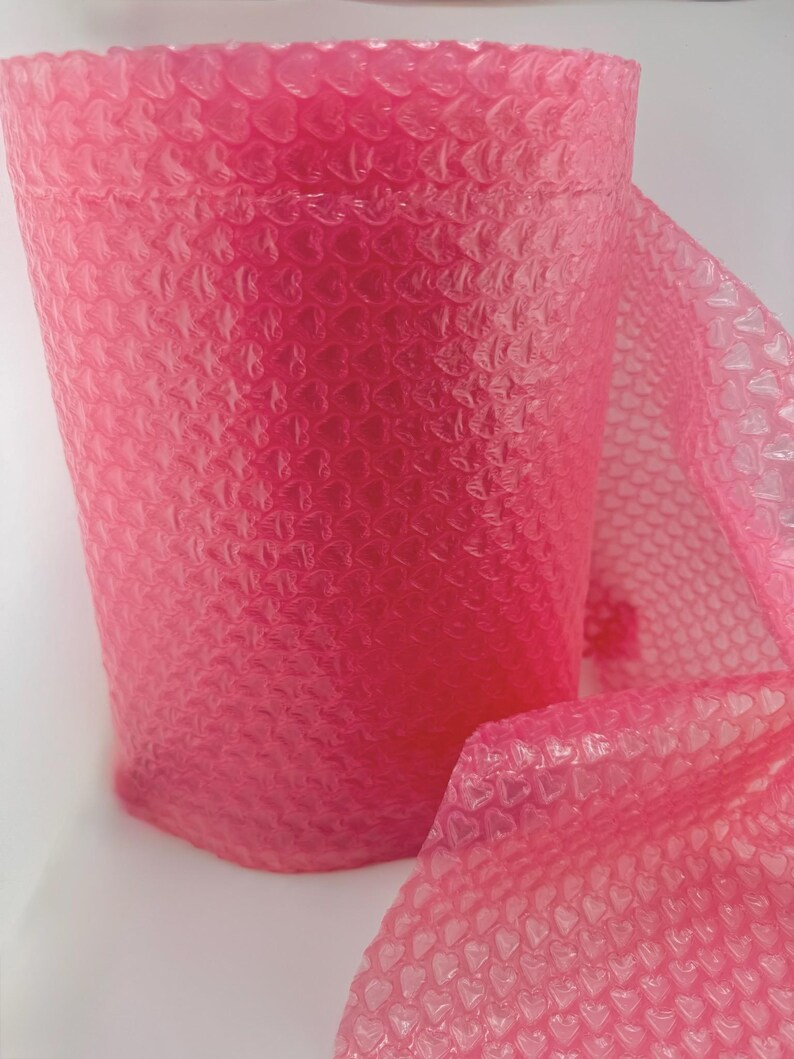 Heart Shaped Pink Bubble Wrap - Etsy