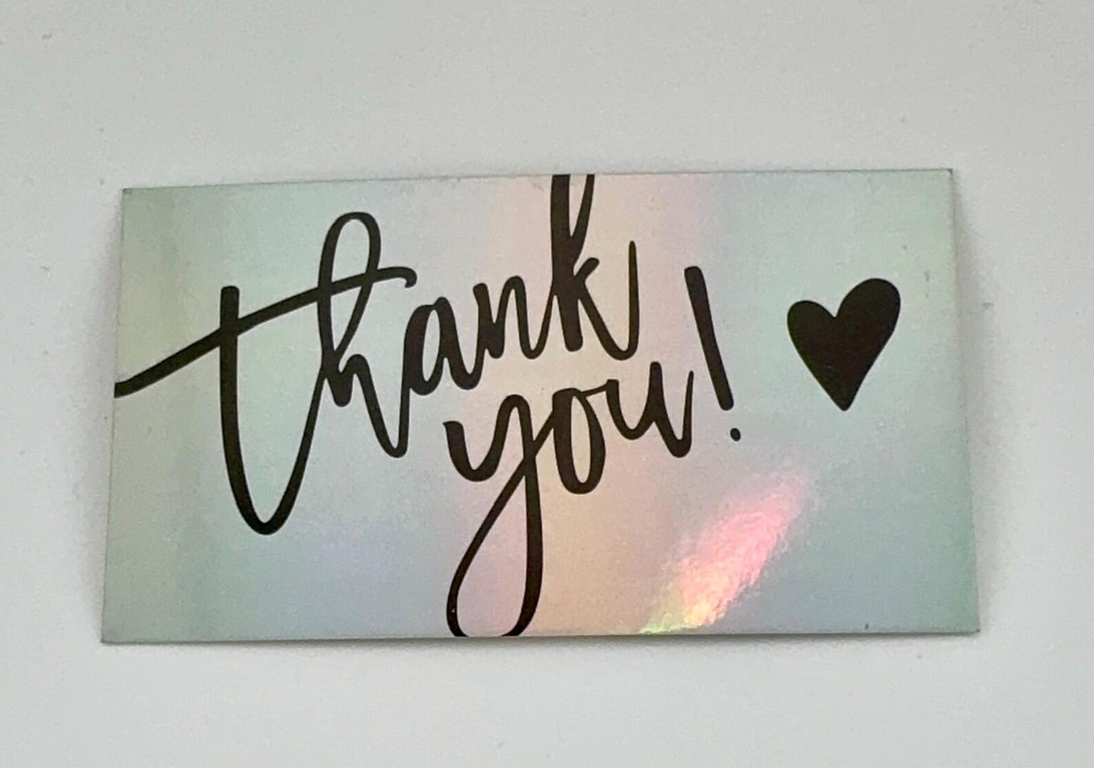 Holographic Thank You Cards for Small Businesses - Etsy