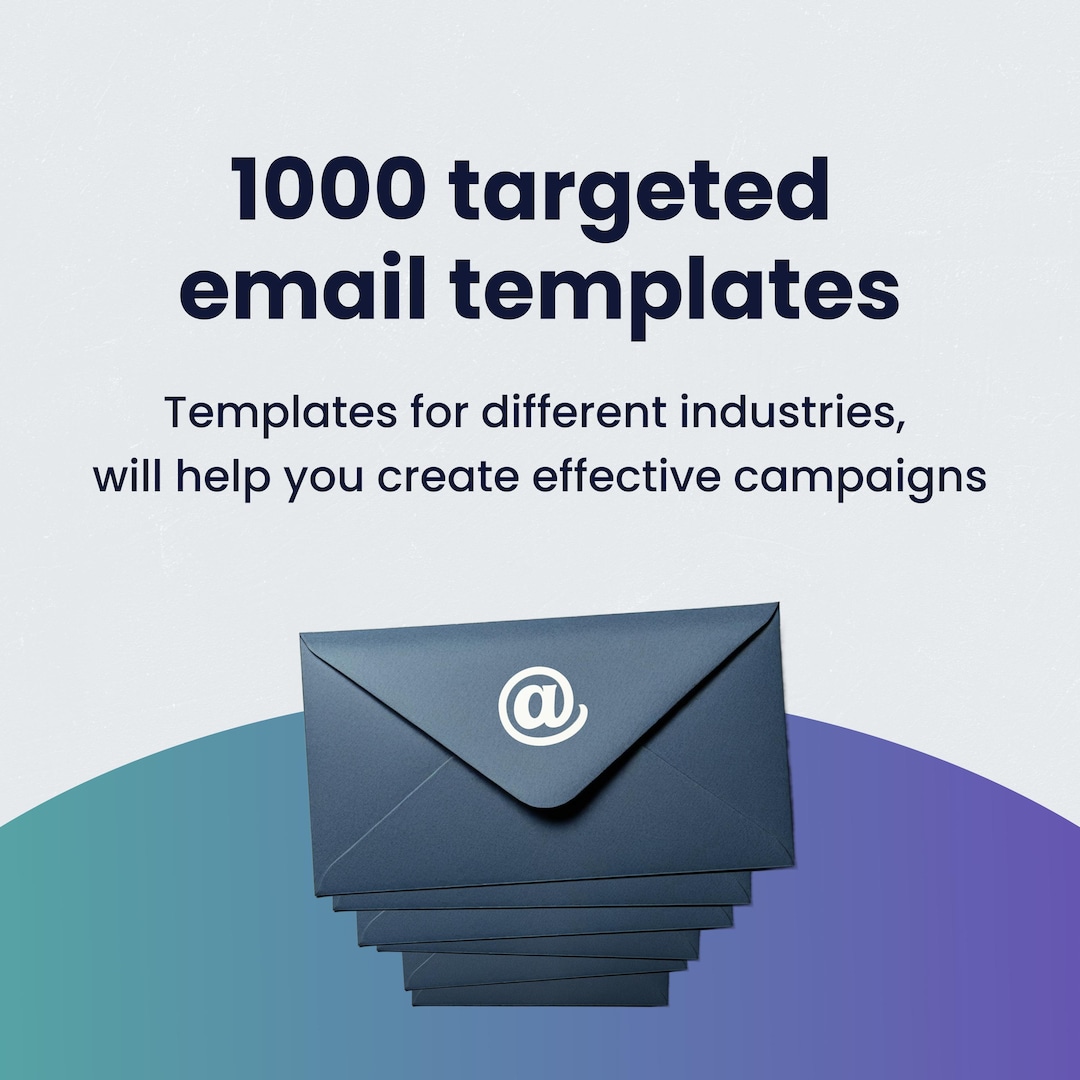 1000 Targeted Email Templates for Different Industries - Etsy