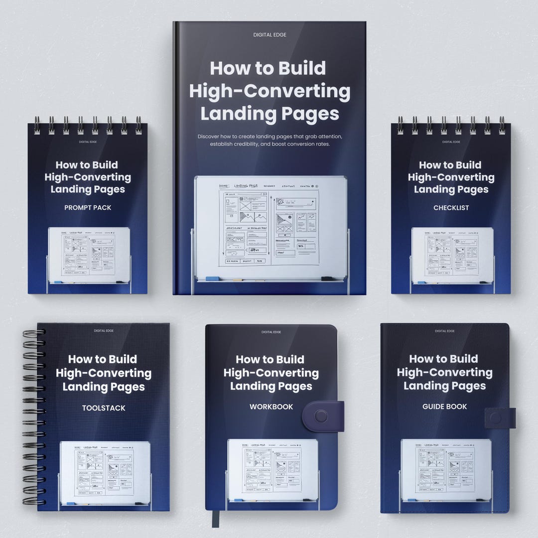 How to Build High-converting Landing Pages - Bundle. Ebook, Checklist, Prompt Pack, Guide Books ...