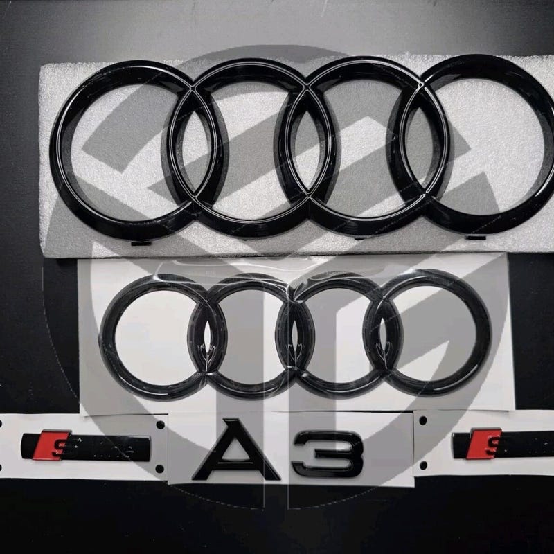 Gloss Black Badges - Etsy UK