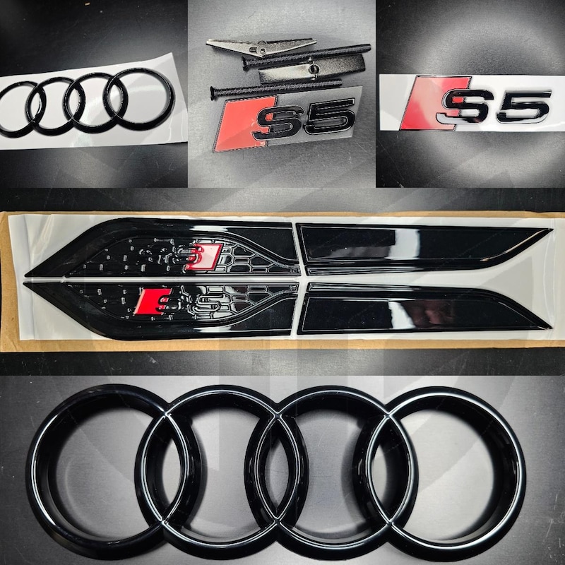 Audi S5 Black Badges - Etsy