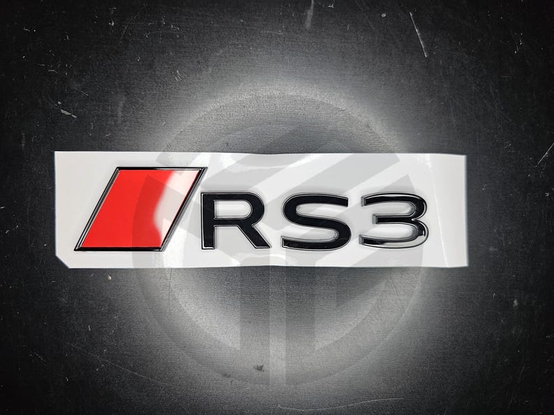 Audi RS3 2025 Gloss Black Badge/emblem S-line (new Style) - Etsy