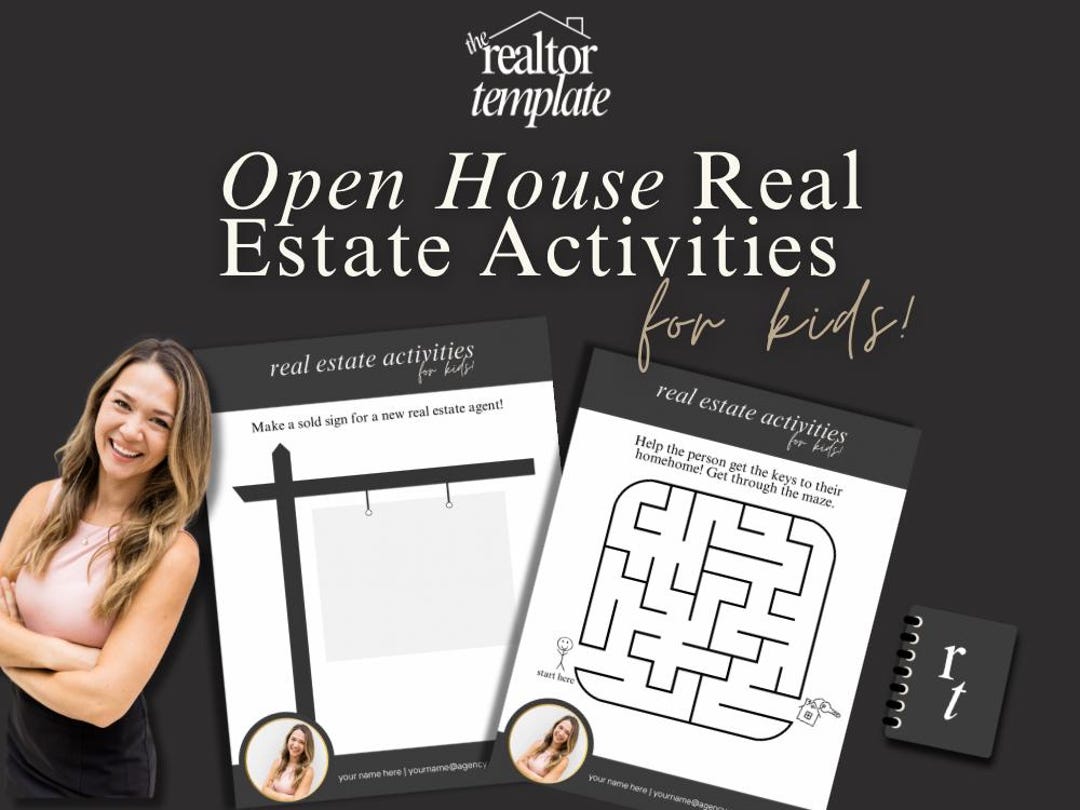 11 Open House Kids Activities for Real Estate Agents | Editable House ...