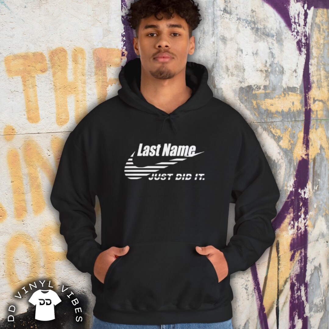 Custom Last Name Logo Hoodie, Personalized Family Sweatshirt - Etsy