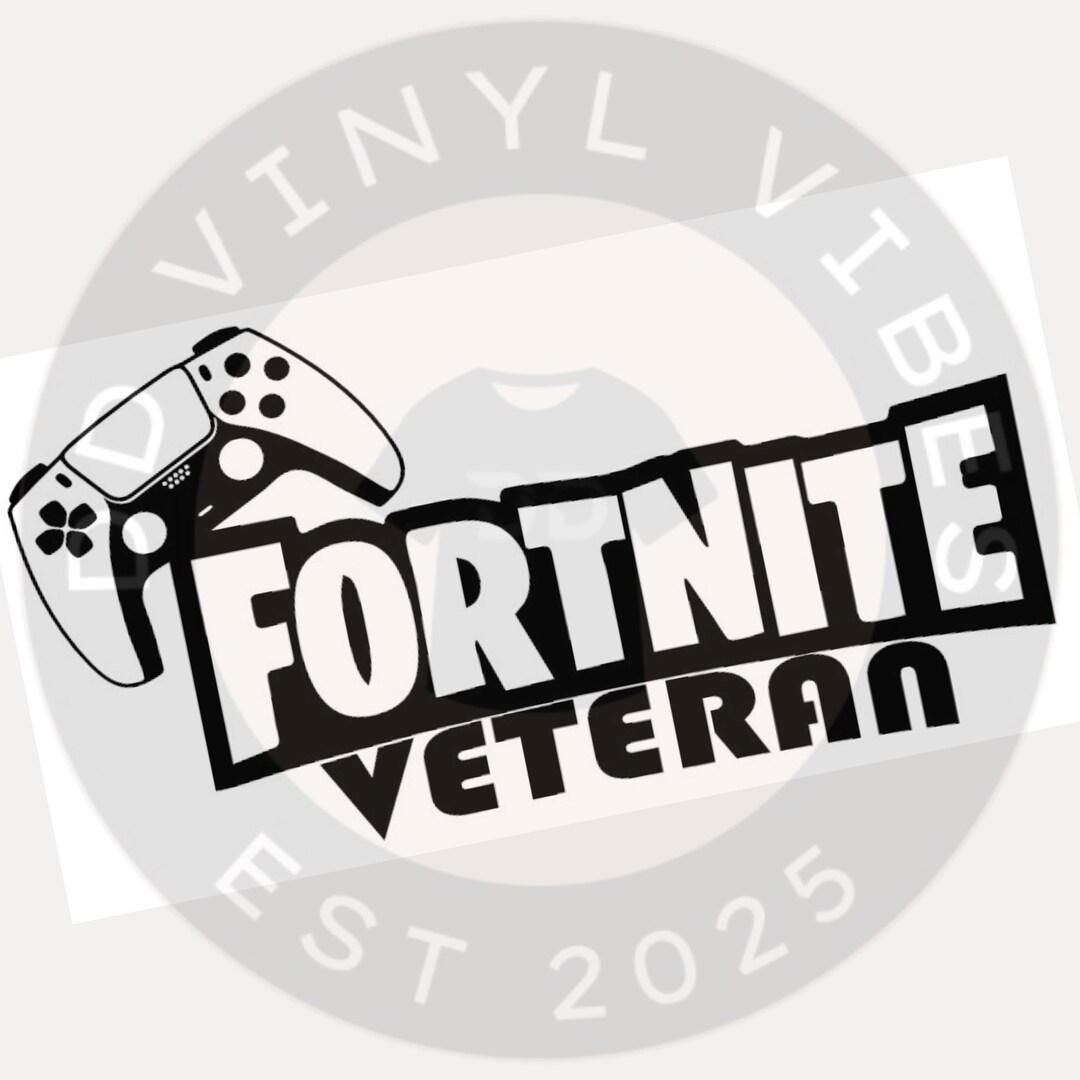 Fortnight Veteran Video Game Sticker, Vinyl Decal Sticker, Sticker for ...