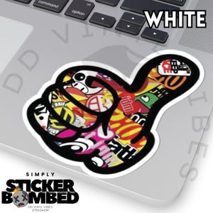 Stickerbombed Thumbs up Stickers, Decal for Laptop, Phone, Water Bottle ...