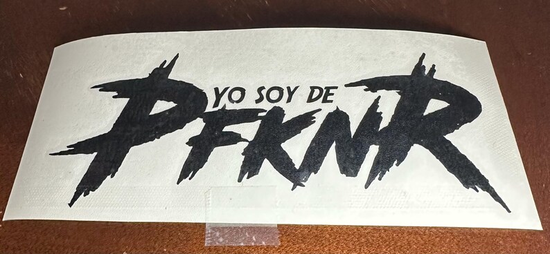 Yo Soy De Pfknr Sticker, Vinyl Decal Sticker, Sticker for Windshield ...