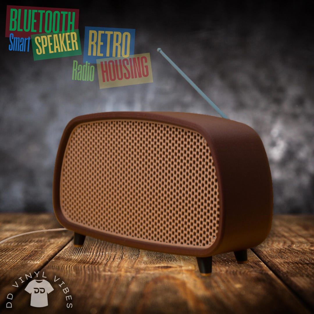 3D Printed Retro Radio Bluetooth Speaker Housing | DIY Kit - Etsy