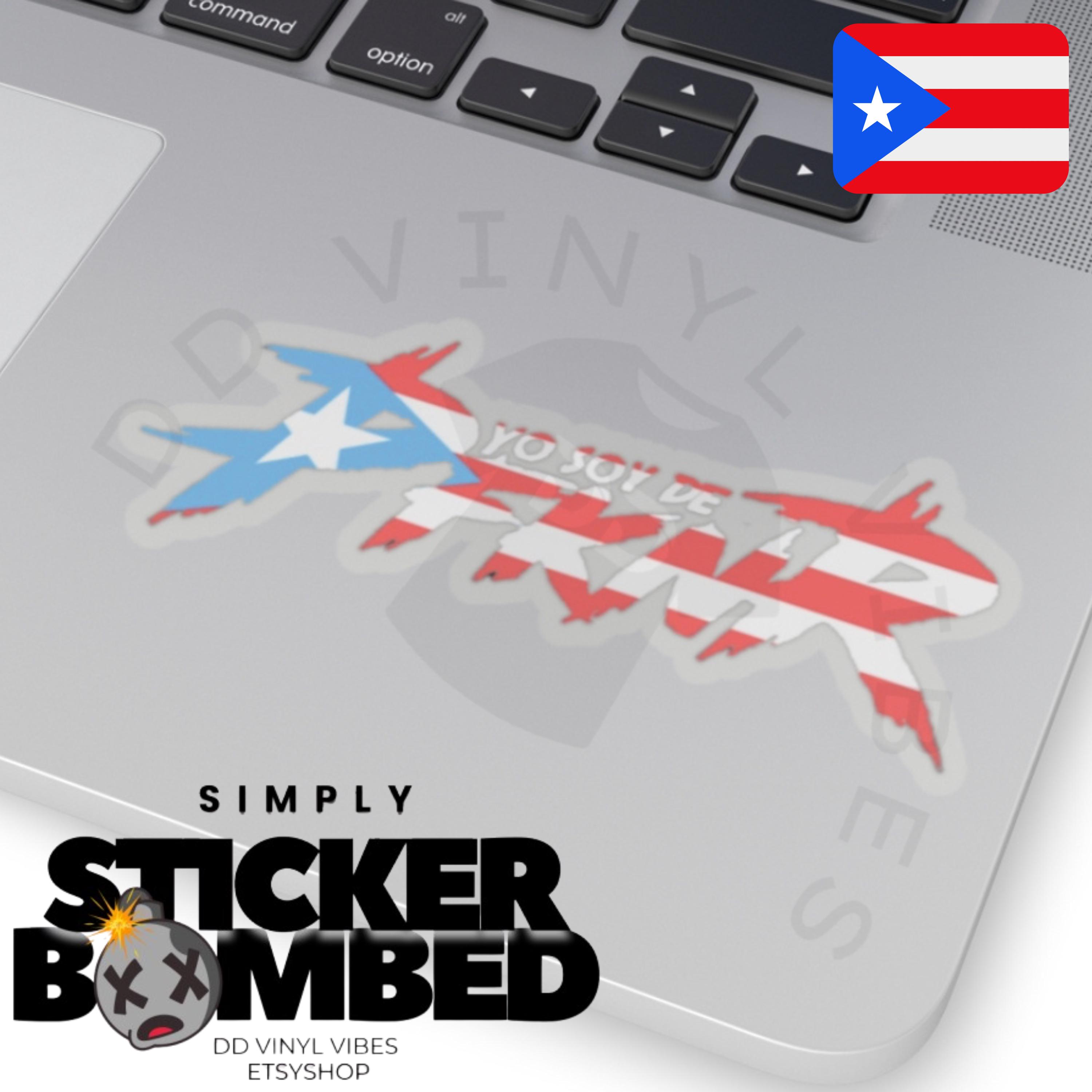 Puerto Rican 'yo Soy De Pfknr' Kiss-cut Stickers Decal, Puerto Rico ...