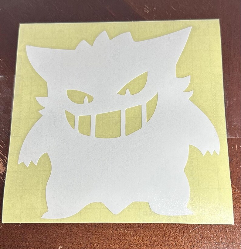 GENGAR Vinyl Decal Sticker, Sticker for Windshield, Windows, Bumper ...