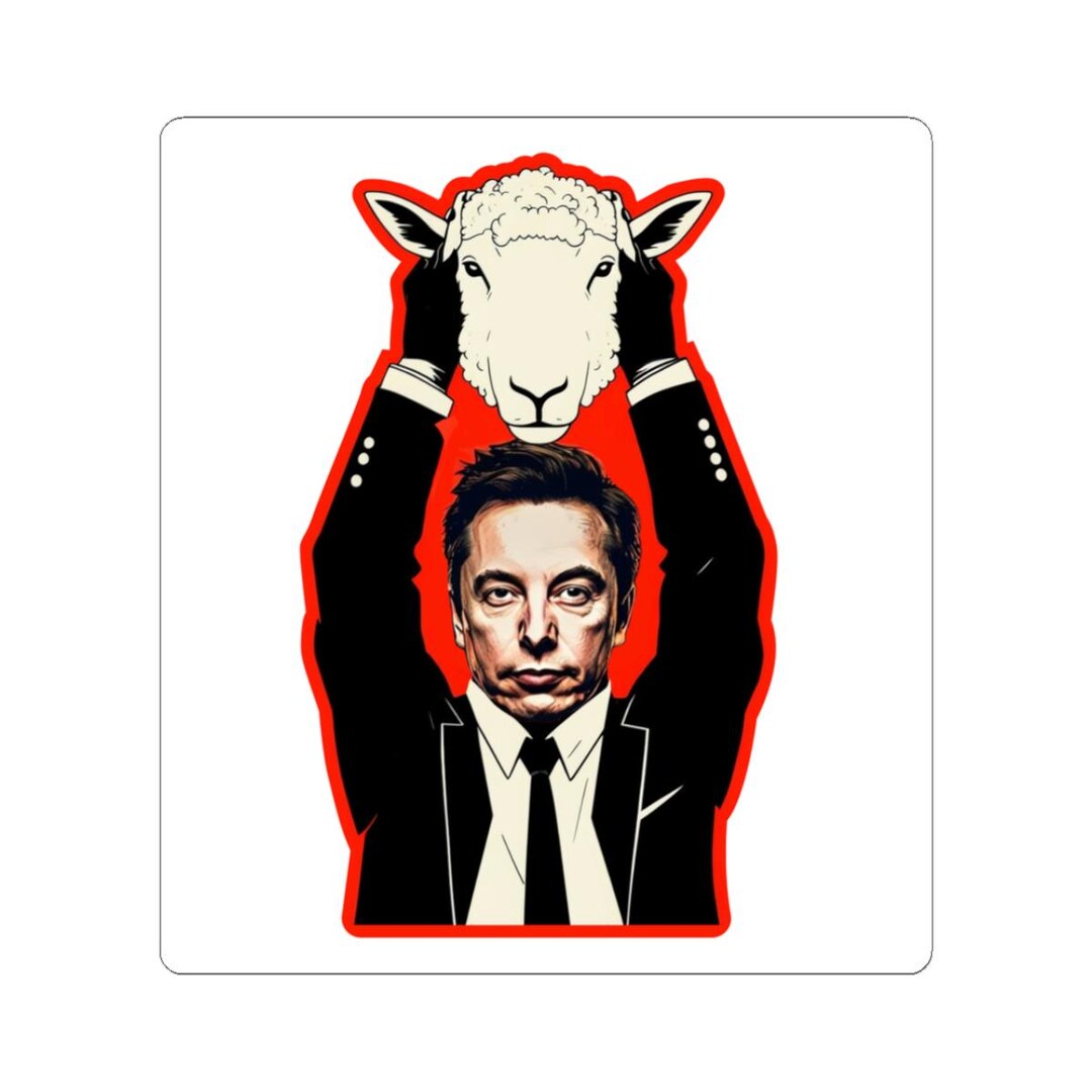 Elon Musk Wolf in Sheep's Clothing Kiss-cut Stickers - Etsy