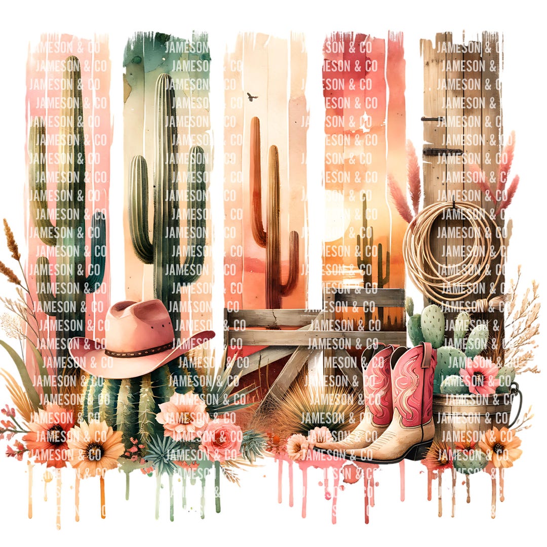 Cute Coquette Western Cowgirl Boot PNG Sublimation Design Popular ...