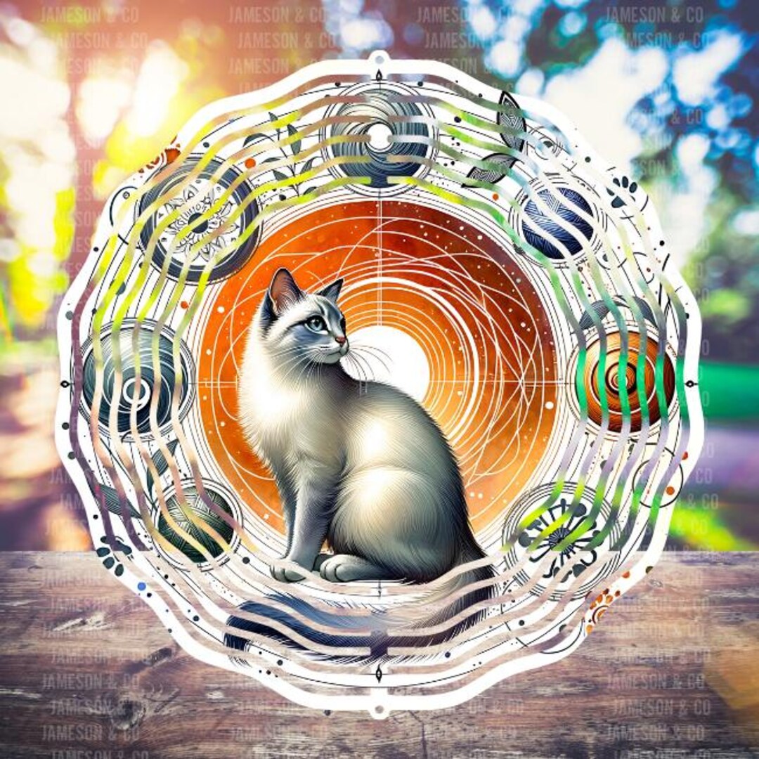 Cat Png Cat Print Garden Wind Spinner Design Windspinner PNG ...