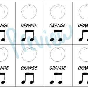 Flashcards - Fruit Rhythms - Etsy