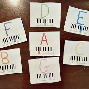 Flashcards - Music Alphabet - Etsy