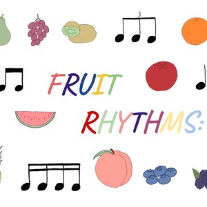 Flashcards - Fruit Rhythms - Etsy