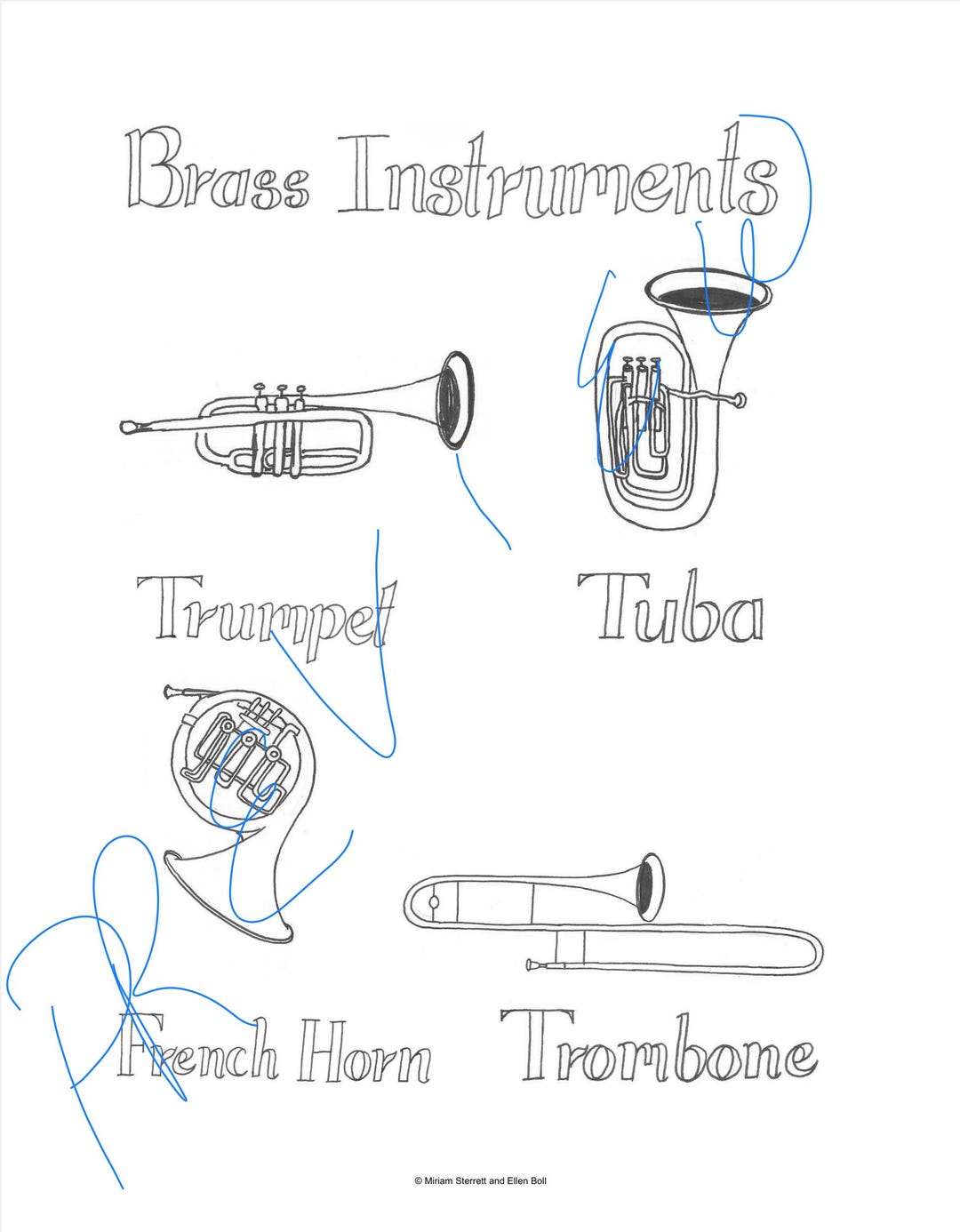 Coloring Pages - Instrument Families - Etsy
