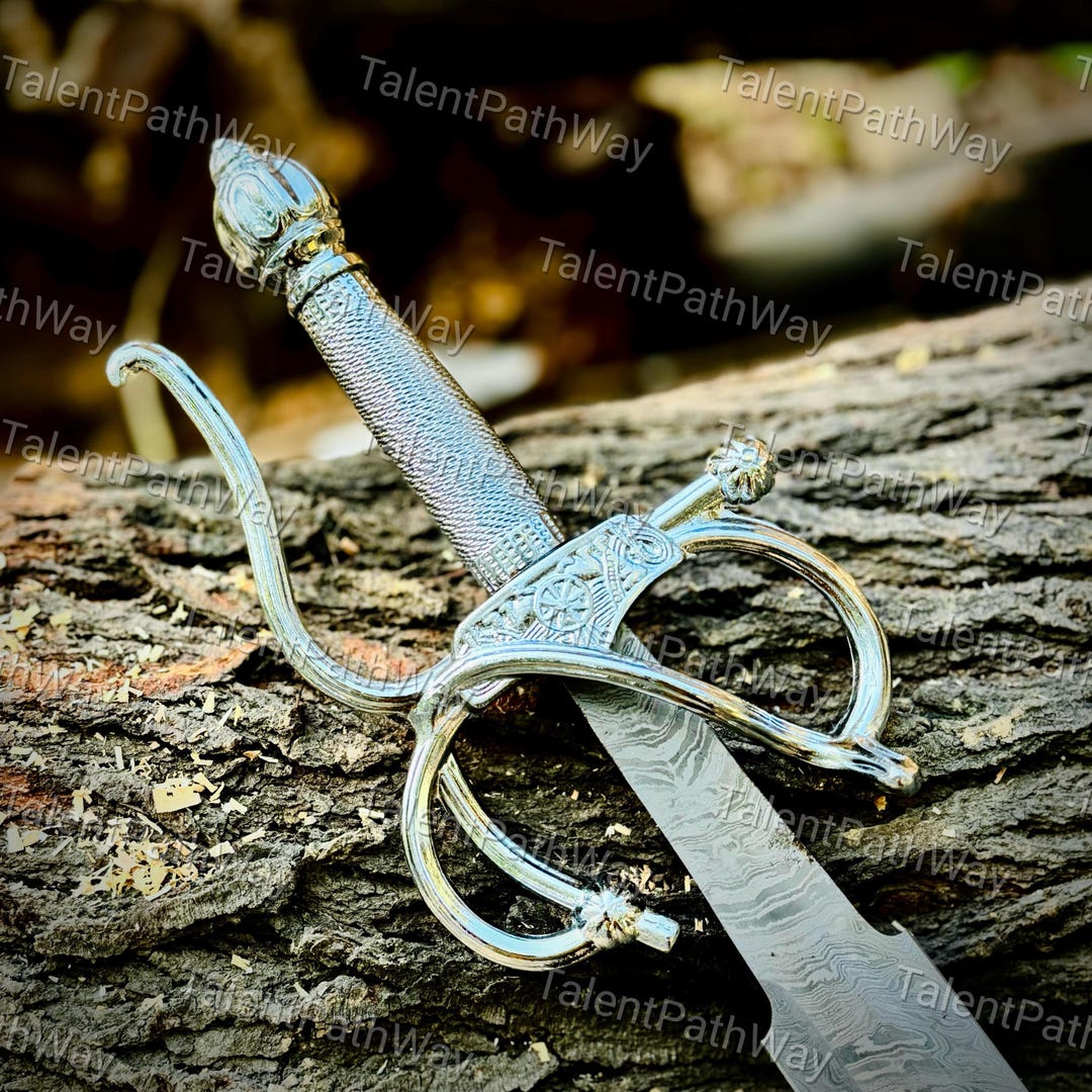 Rapier Sword Damascus Viking Sword Handmade Perfect Gift for Dad ...