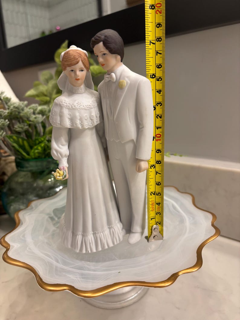 Vintage Wedding Cake Topper - Bride and Groom - to Have and to Hold ...