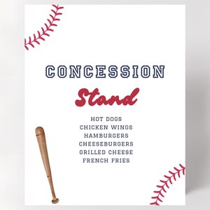 Baseball Birthday Party Sign Bundle Printable Sports Party Table Decor ...
