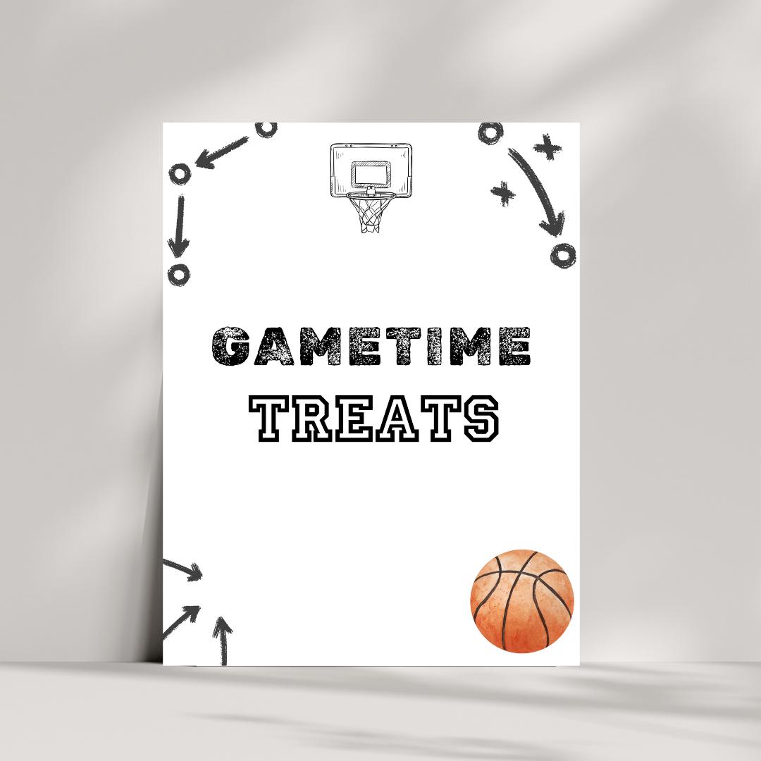 Basketball Birthday Party Signs Bundle Digital Printable Party Table ...