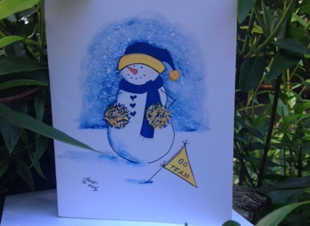 Snow Cheerleader Note Cards - Etsy