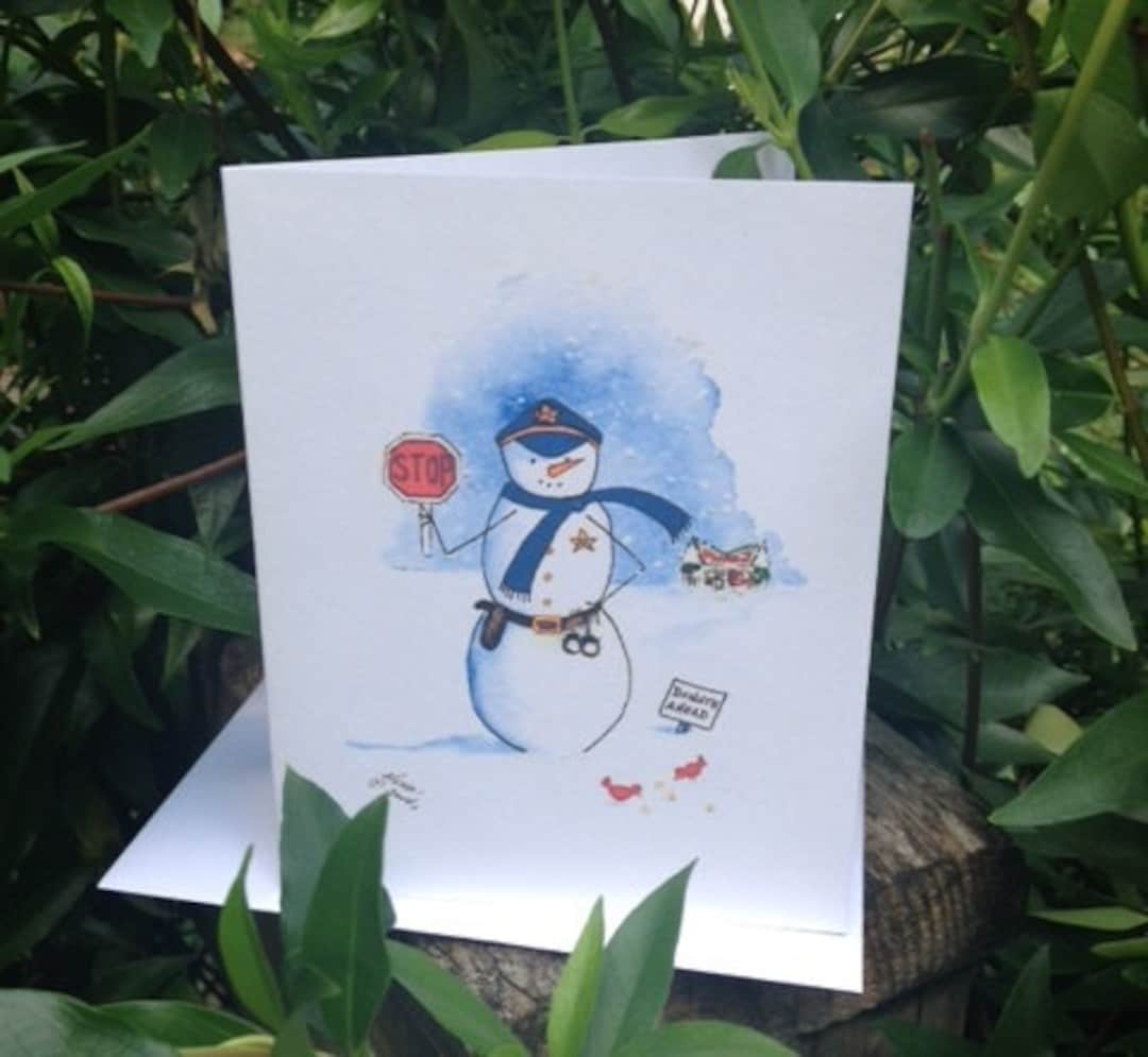 Police Officer Note Cards - Etsy