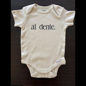 Custom Baby Onesie PASTA LIST » BODYSUIT | The Pine Torch Funny Baby ...
