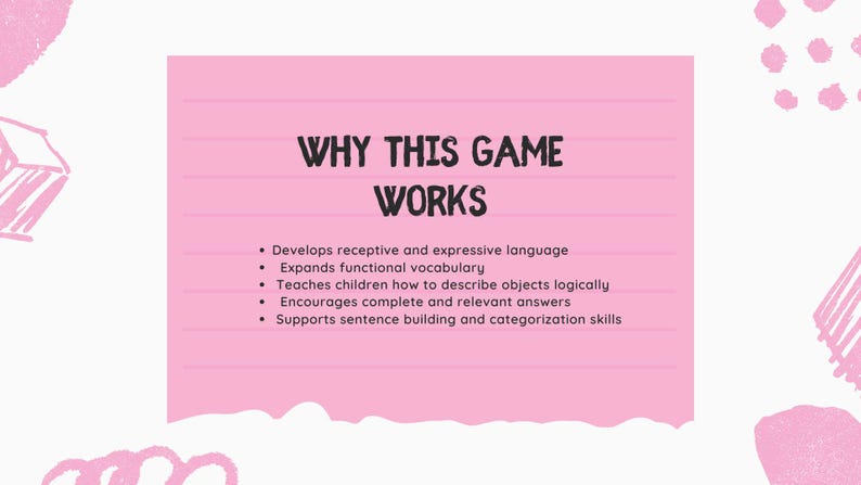 Describing Cards for Speech Therapy – Vocabulary, Attributes ...