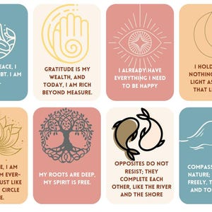 Printable Affirmation Cards – Self-care, Wisdom & Daily Gratitude - Etsy