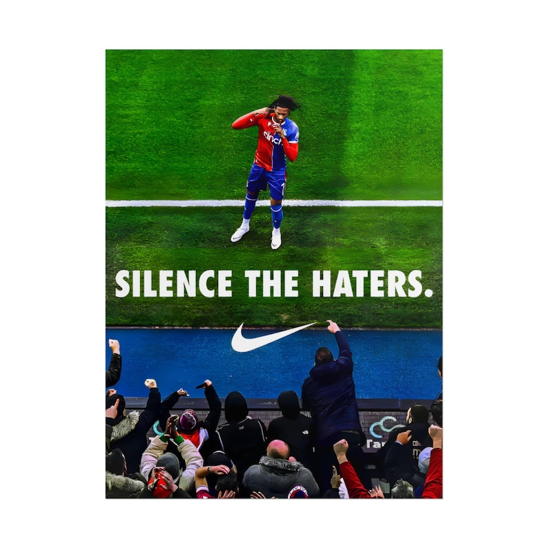 Michael Olise "silence the Haters" Poster - Motivational Poster for ...