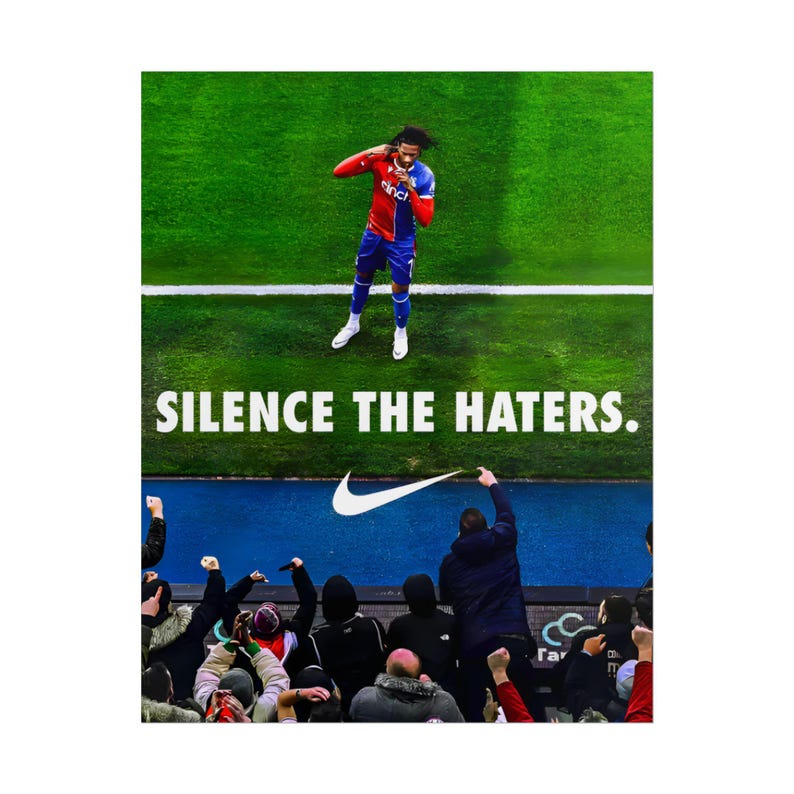 Michael Olise "silence the Haters" Poster - Motivational Poster for ...