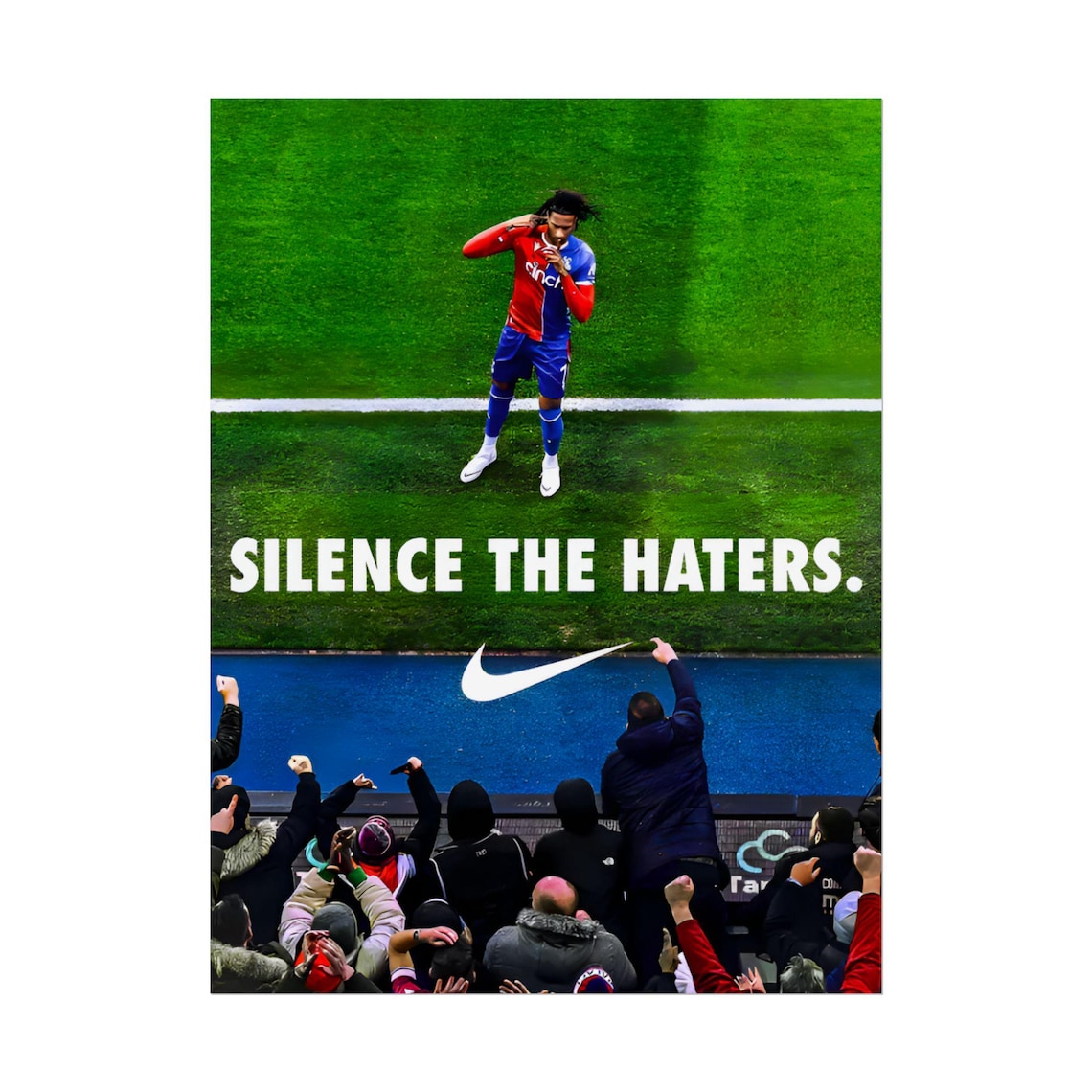 Michael Olise "silence the Haters" Poster - Motivational Poster for ...