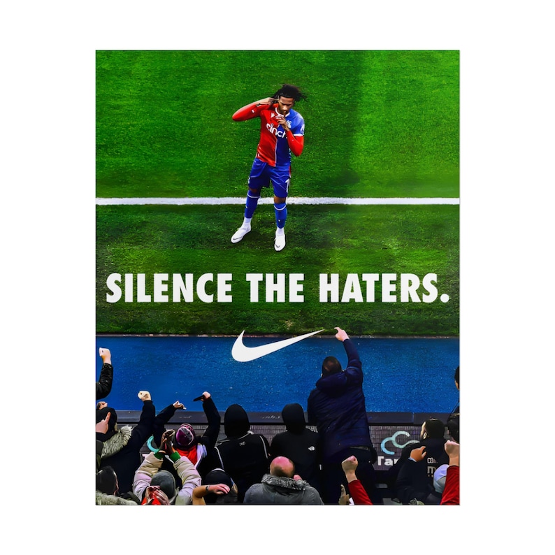 Michael Olise "silence the Haters" Poster - Motivational Poster for ...