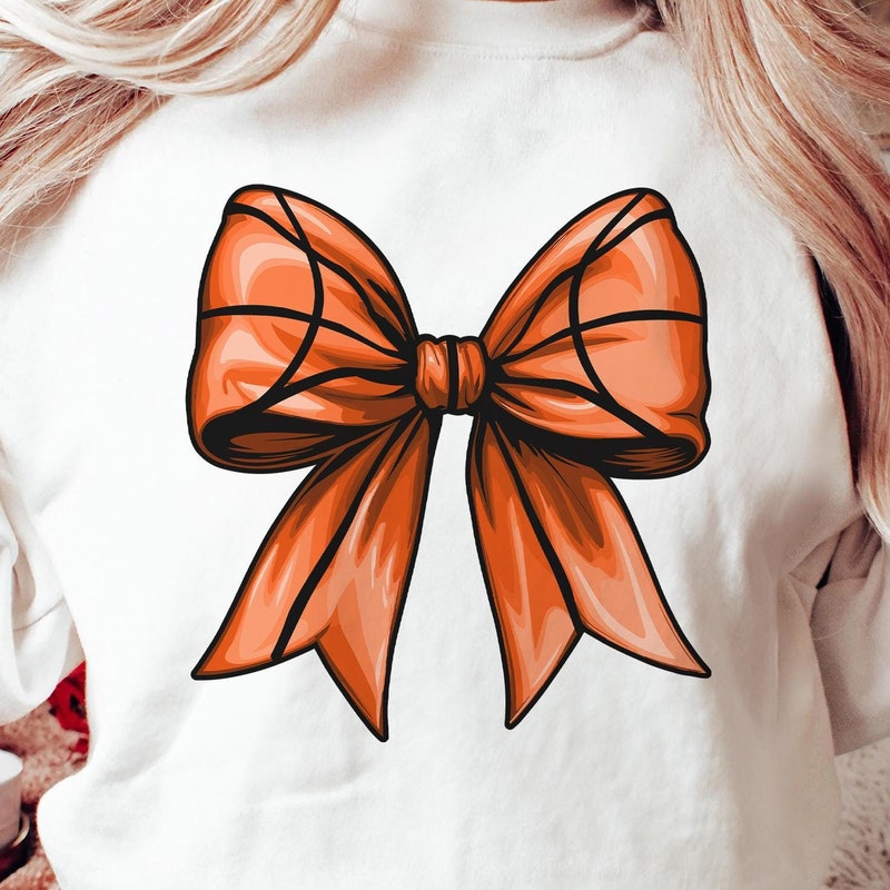 Coquette Basketball Bow Svg - Etsy