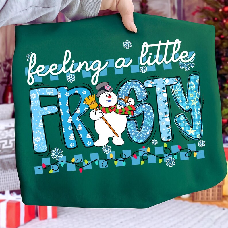 Feelin' a Little Frosty Png Sublimation Design Download, Merry ...