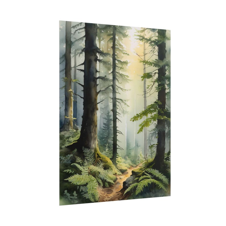 Black Forest Watercolor Painting – Germany Landscape Print, Schwarzwald ...